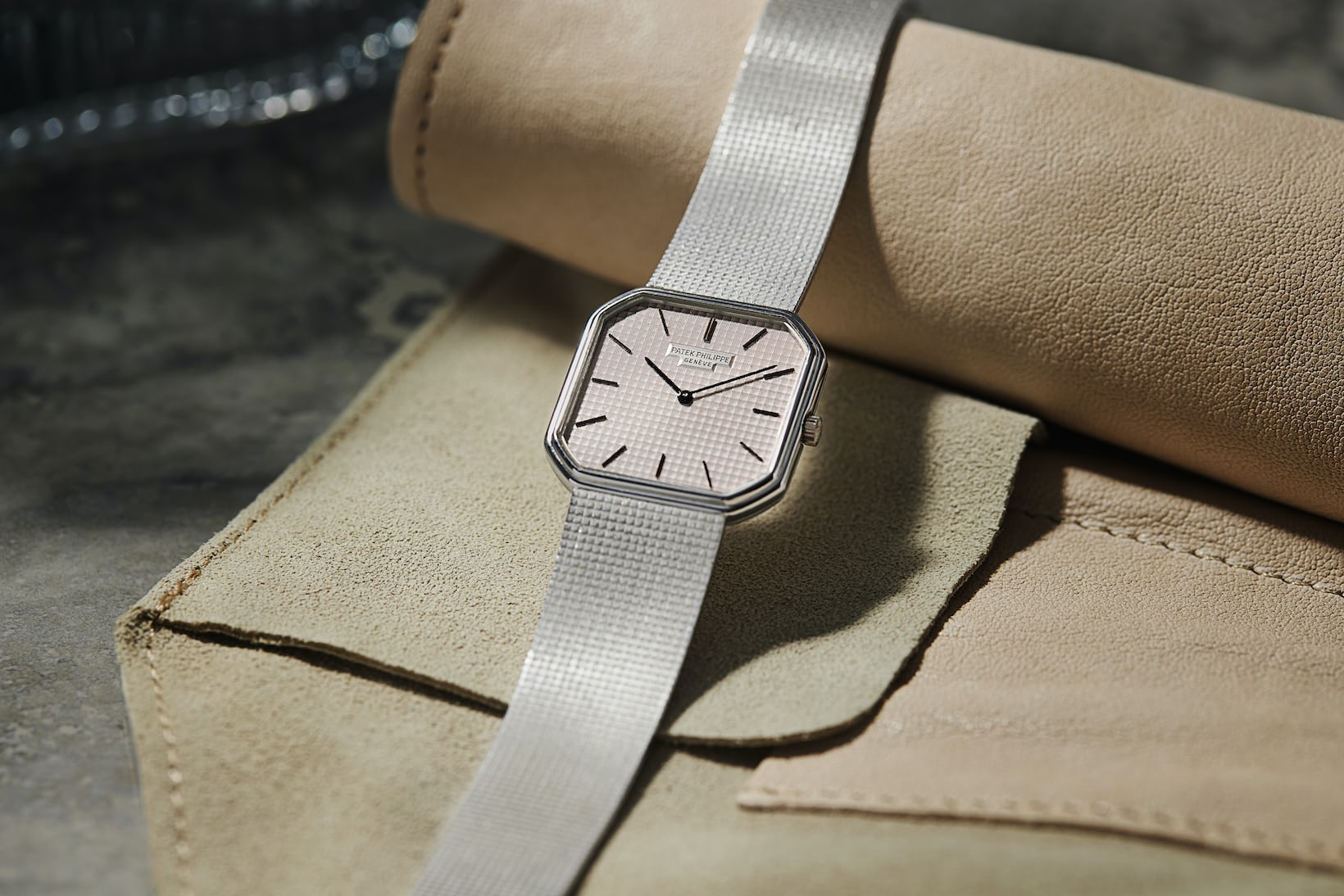 A 1970s UK Luxury Fake Patek Philippe Ref. 3854/3 In White Gold And A ...